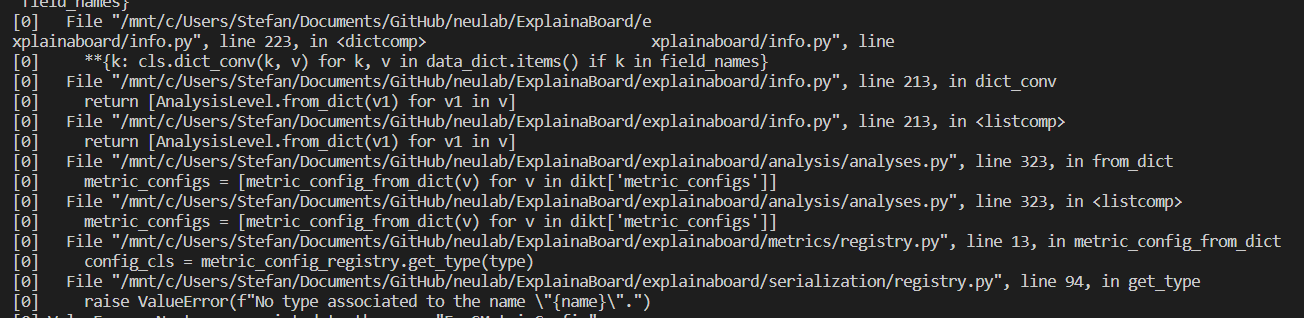 Bug: serialization failed for `EaaSMetricConfig` · Issue #444 · neulab/ExplainaBoard · GitHub