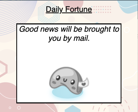 Github Glassesnoglasses Fortune Cookie Extension A Daily Fortune