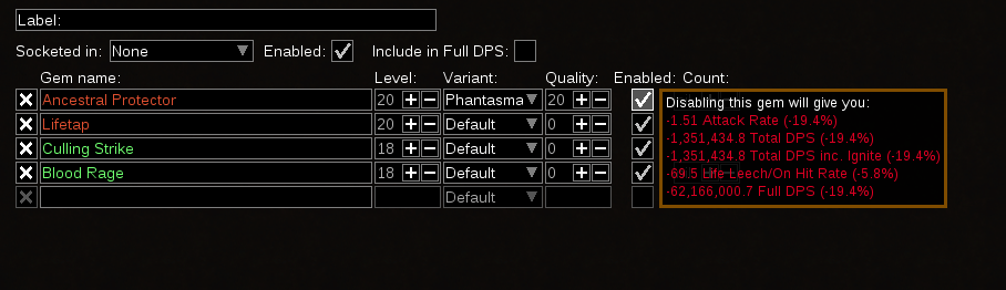Supporting Ancestral Protector with Rage Support disables buff · Issue ...