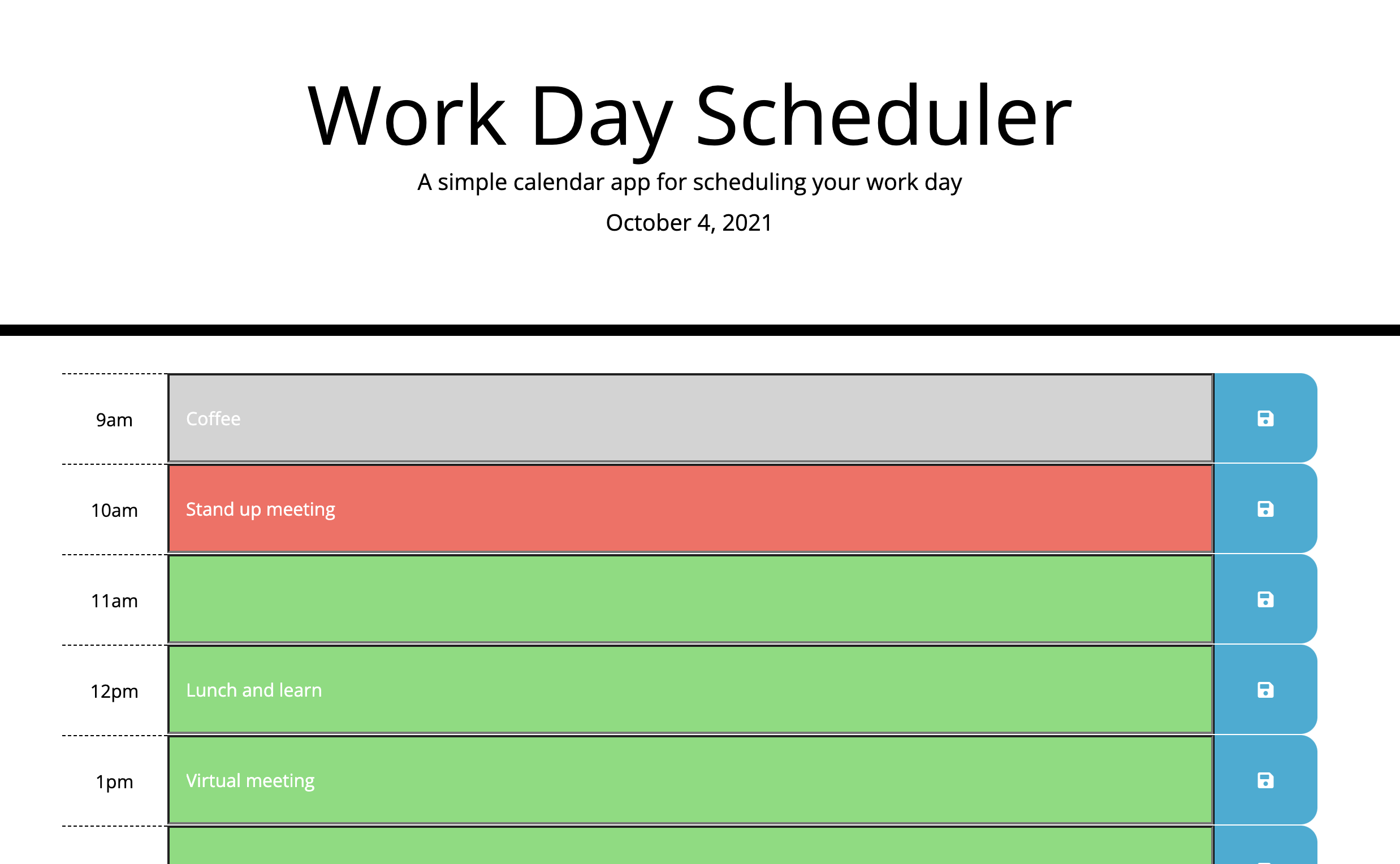 GitHub - jhugray/workdayscheduler