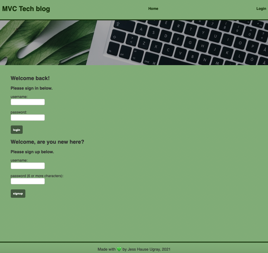 GitHub - jhugray/mvc-tech-blog