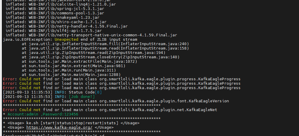 kafka-eagle-2.0.7启动报错 · Issue #547 · smartloli/EFAK · GitHub