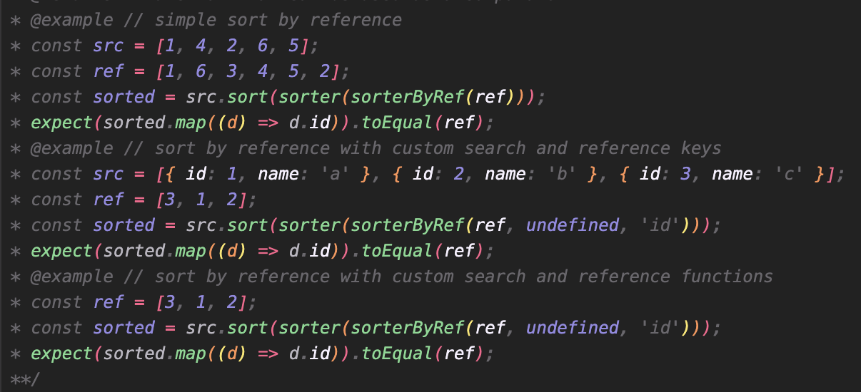 Improper syntax highlighting for `@example` · Issue #18 · mjbvz/vscode ...