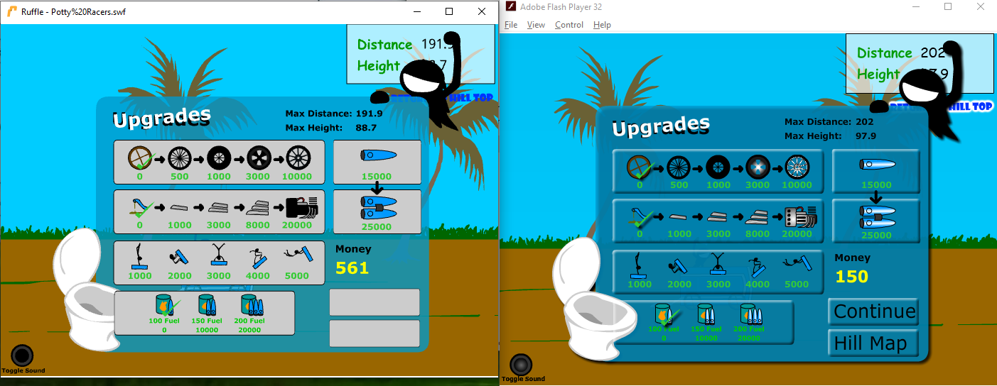 Potty Racers 1 Bugged UI · Issue #9221 · ruffle-rs/ruffle · GitHub