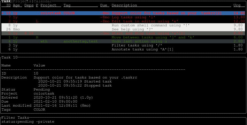 Multiline task context causes all context selection to shift · Issue #298 · kdheepak/taskwarrior ...