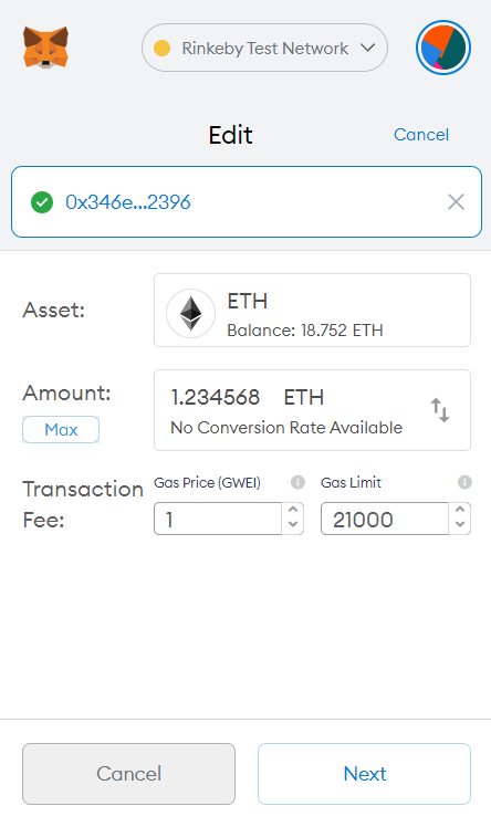 Unable to send ETH with decimal values of more than 6 places · Issue #11420 · MetaMask/metamask ...