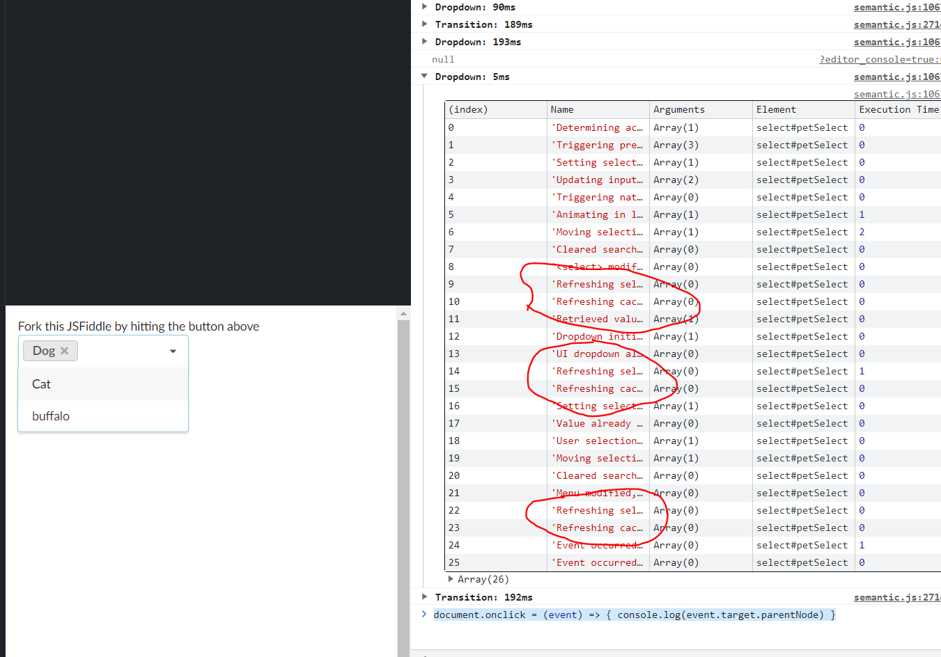 'multiple' Dropdown Refreshing on First Selection or emptying selection of option in Dropdown ...