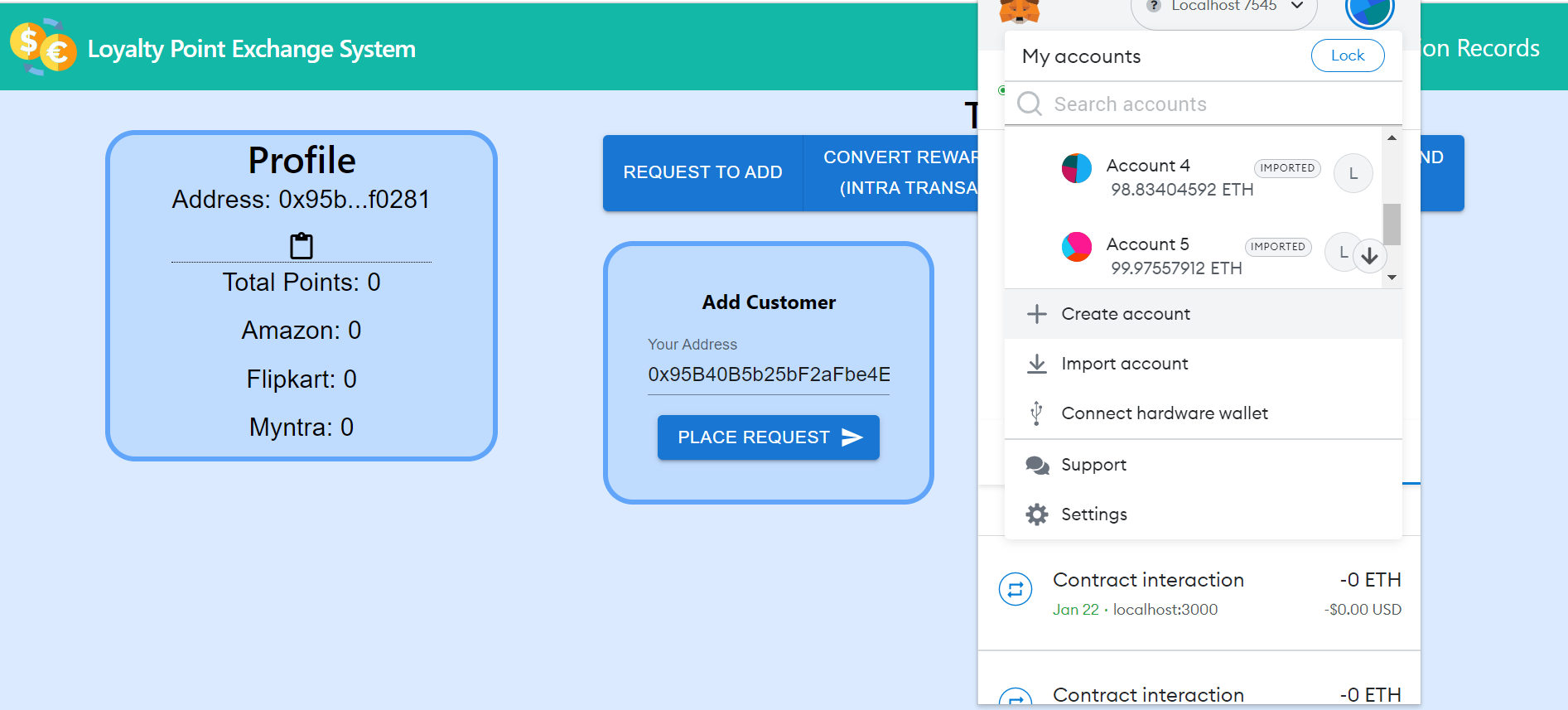GitHub - hartik123/Loyalty-Point-Exchange-System-with-Blockchain ...