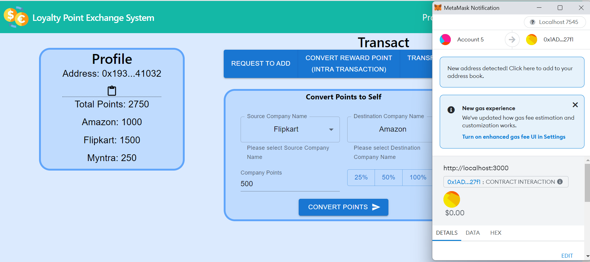 GitHub - hartik123/Loyalty-Point-Exchange-System-with-Blockchain ...