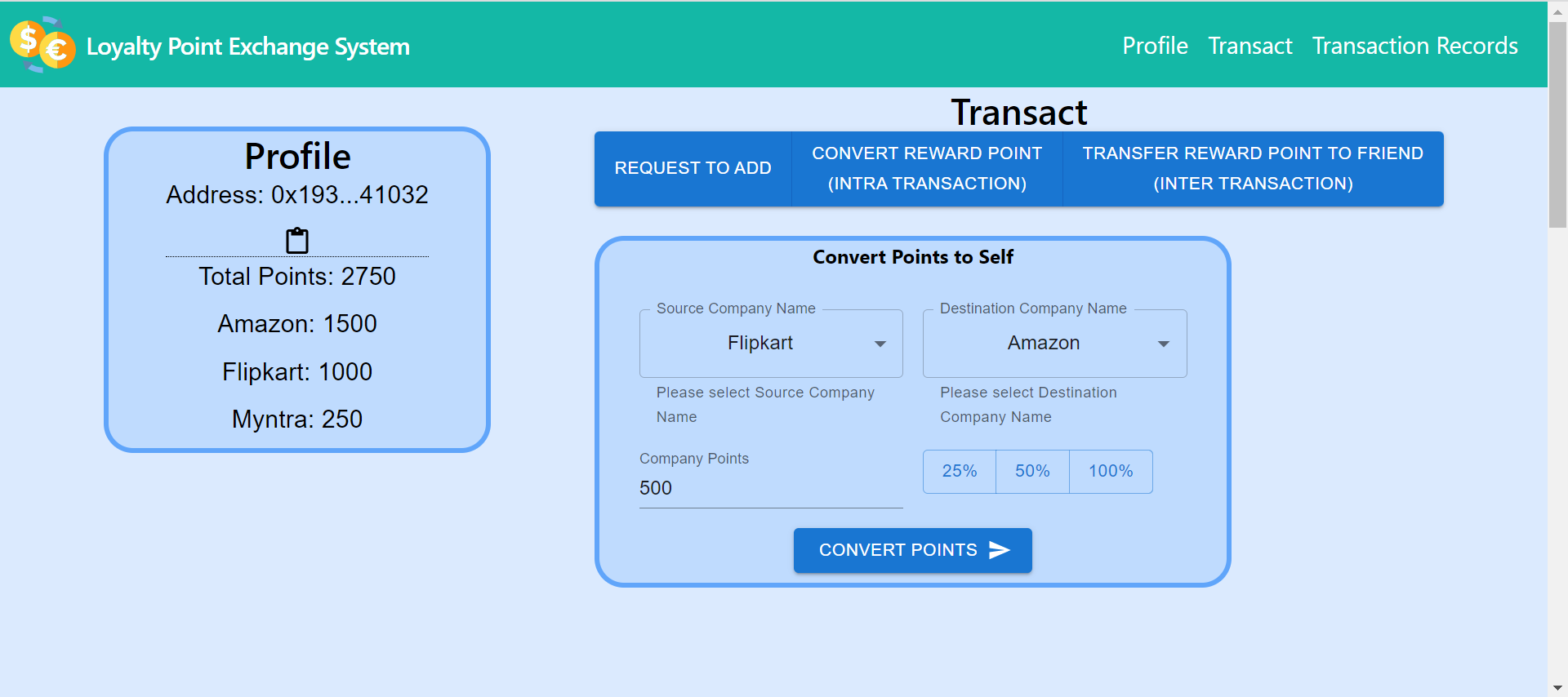 GitHub - hartik123/Loyalty-Point-Exchange-System-with-Blockchain ...
