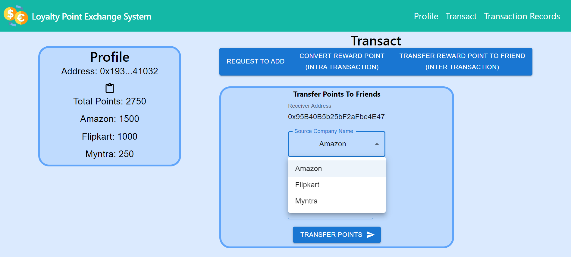 GitHub - hartik123/Loyalty-Point-Exchange-System-with-Blockchain ...