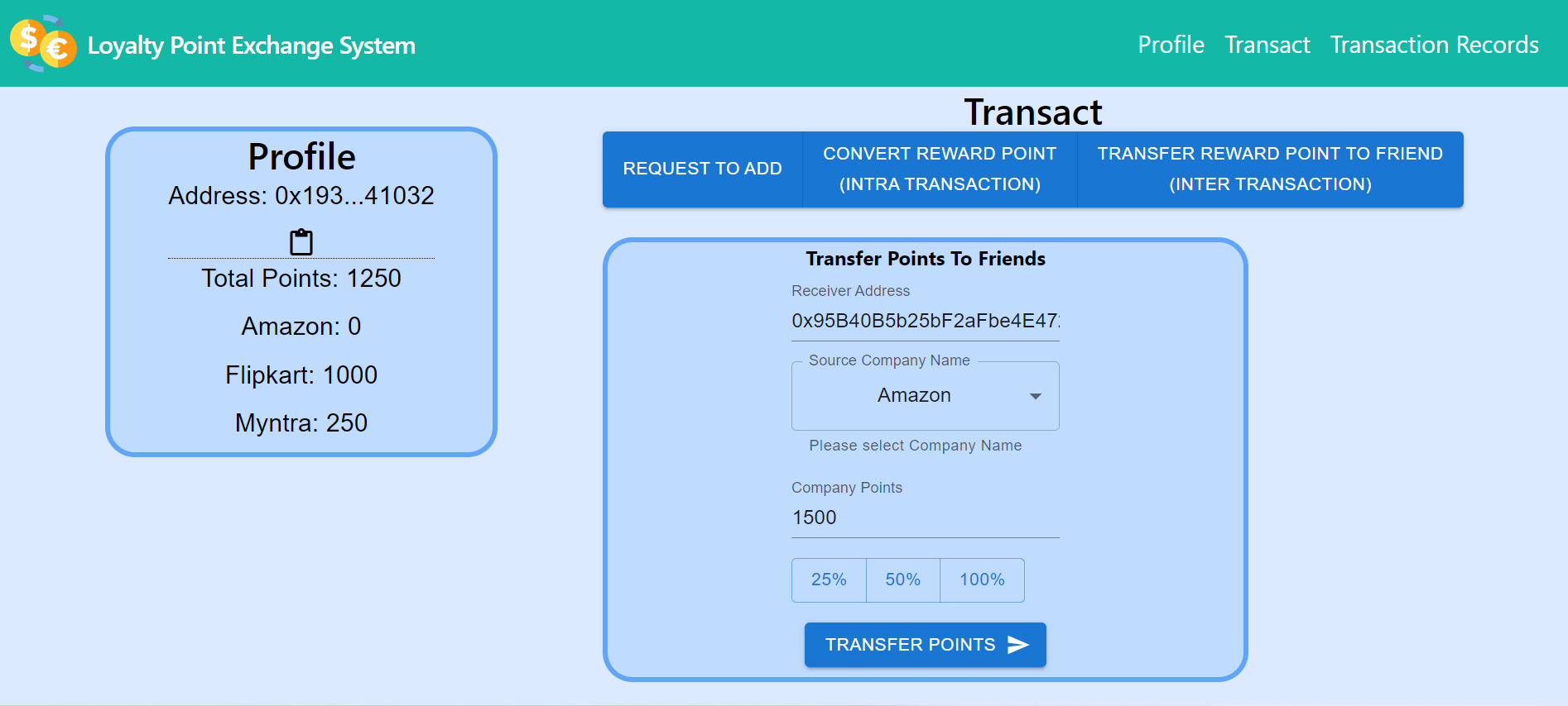 GitHub - hartik123/Loyalty-Point-Exchange-System-with-Blockchain ...