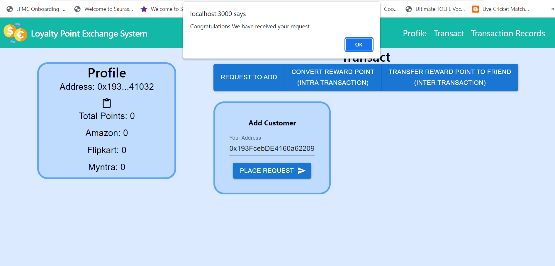 GitHub - hartik123/Loyalty-Point-Exchange-System-with-Blockchain ...
