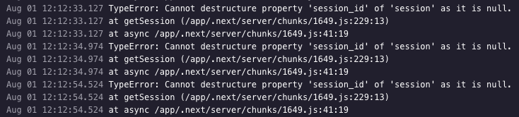 Cannot destructure property 'session_id' of 'session' as it is null. · Issue #1340 · umami ...