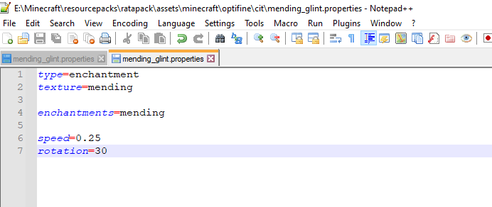 [CIT] Enchantment Glints and Custom Animations not working · Issue #7327 · sp614x/optifine · GitHub