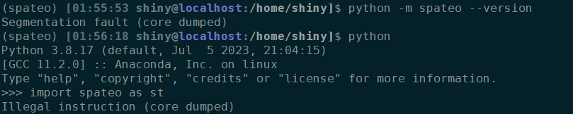 Illegal instruction (core dumped) · Issue #192 · aristoteleo/spateo-release · GitHub