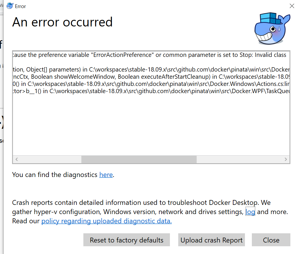 Unable to destroy: The running command stopped because the preference variable ...