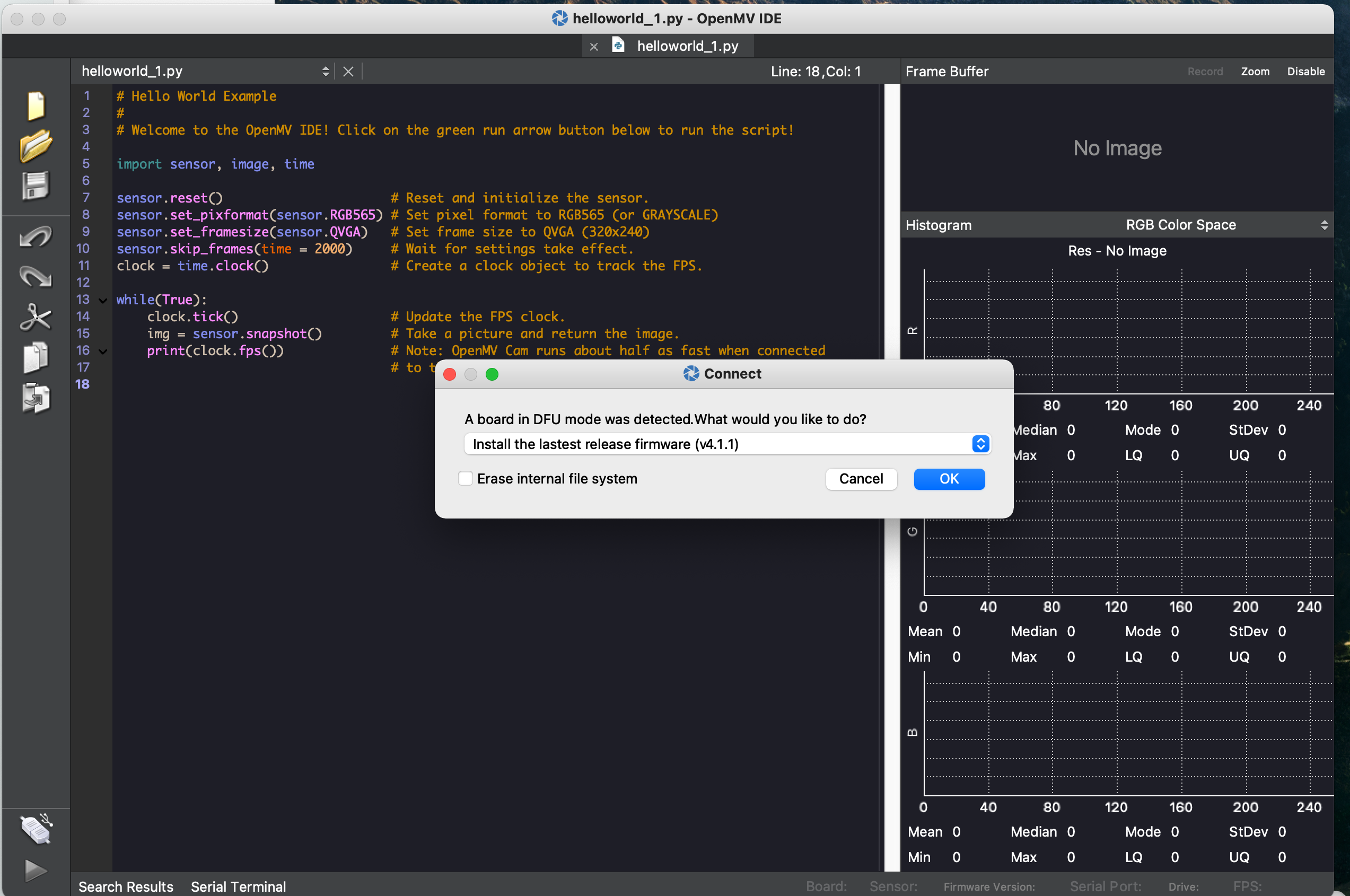 Crash When Flashing Openmv Firmware On Arduino Nano Ble 33 · Issue 135 · Openmvopenmv Ide · Github