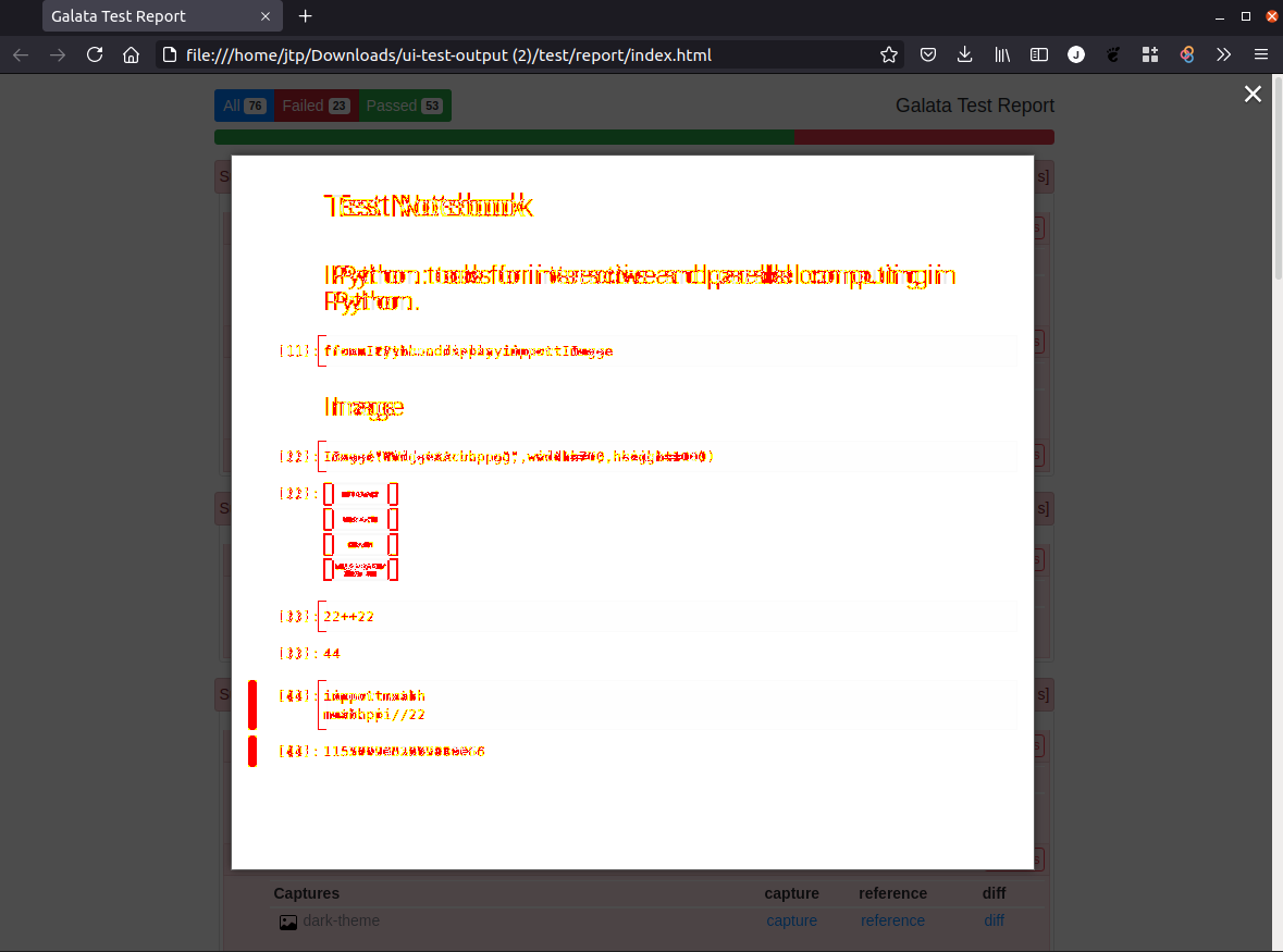 Visual Regression Tests Are Failing On Ci · Issue 10371 · Jupyterlab Jupyterlab · Github