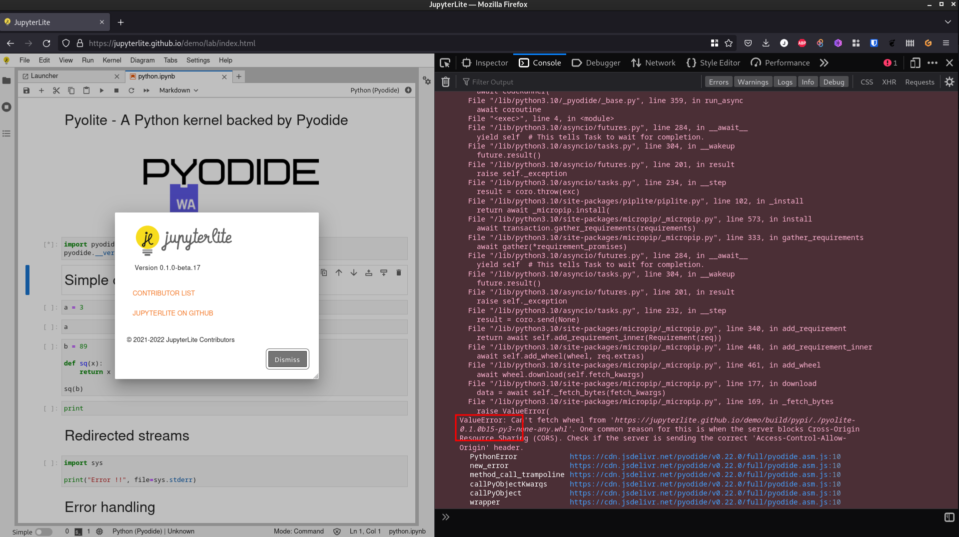 JupyterLite version caching in Google Chrome. · Issue #815 · jupyterlite/jupyterlite · GitHub