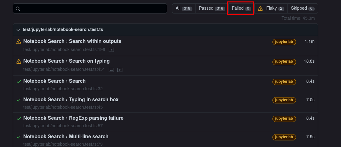 Ui Tests Check Is Flaky On Ci · Issue 14550 · Jupyterlab Jupyterlab · Github