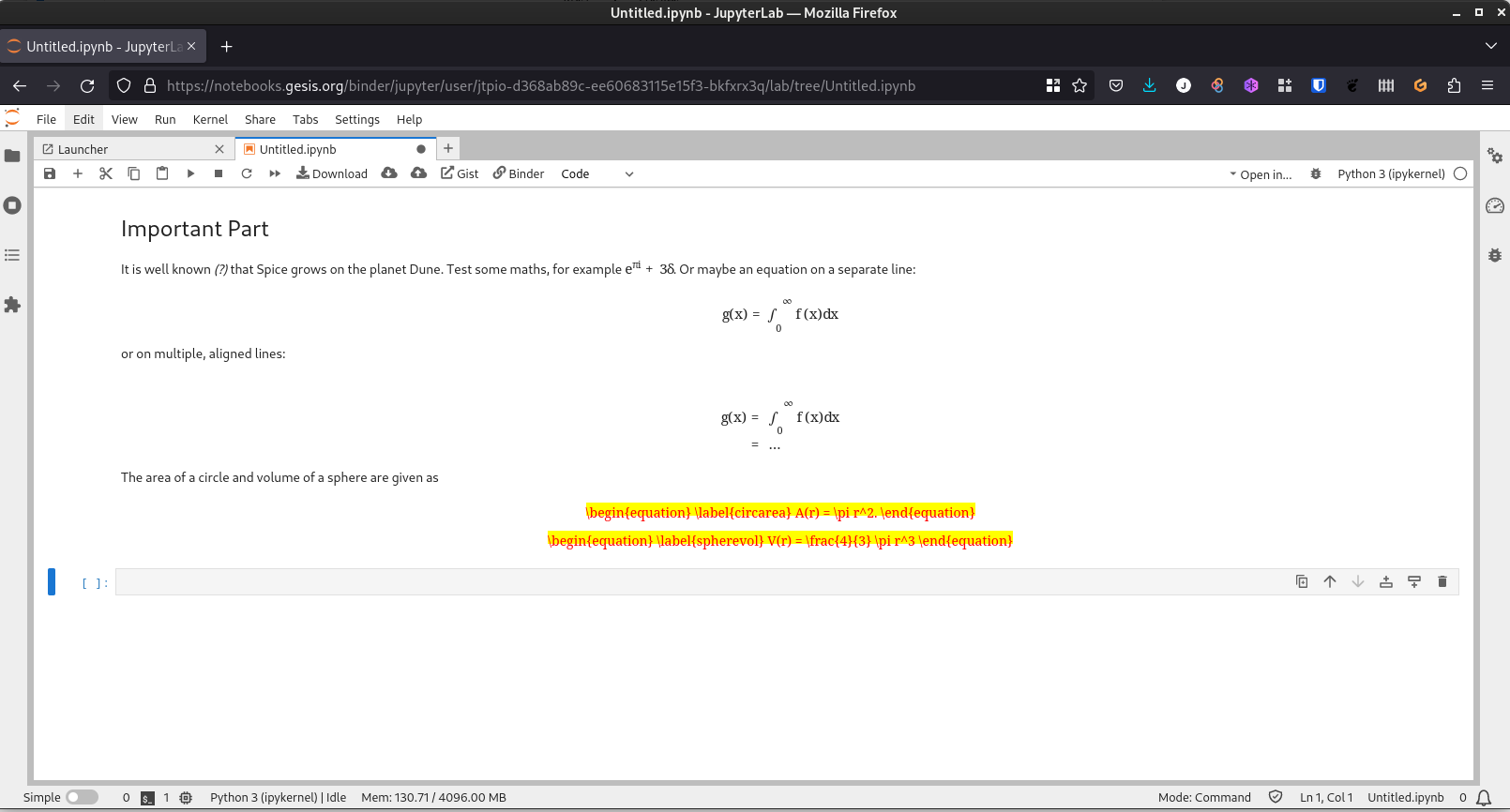 Notebook Renders Equations With Labels Correctly On First Execution