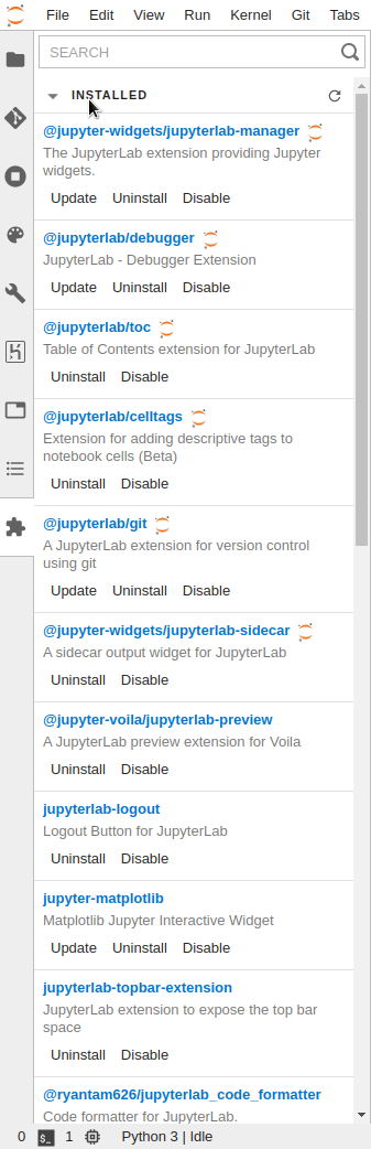 Collapse the sections in the Debugger sidebar · Issue #9108 · jupyterlab/jupyterlab · GitHub