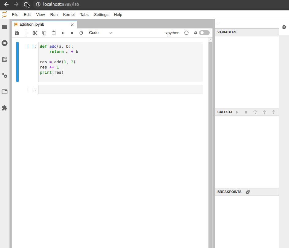 No session name in the sidebar on page refresh · Issue #339 · jupyterlab/debugger · GitHub