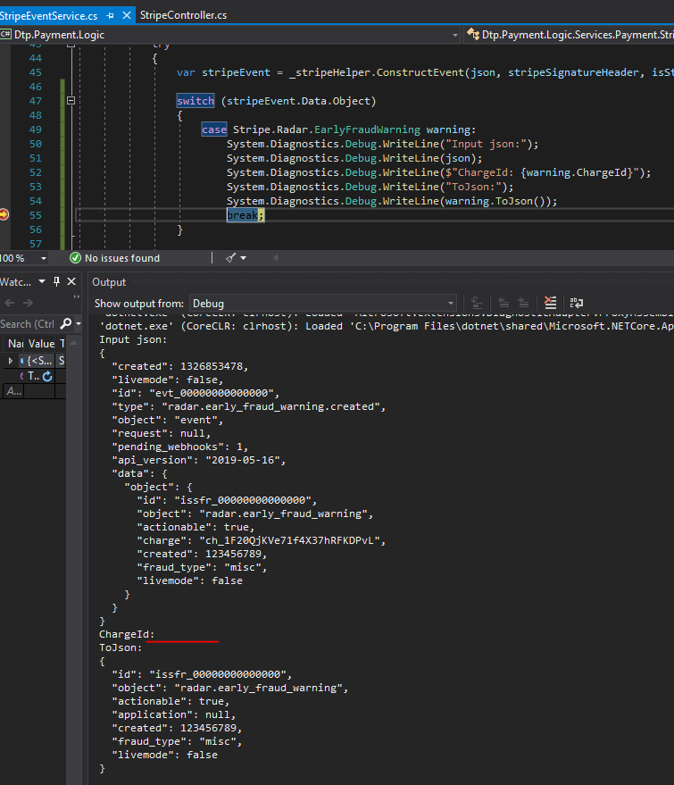 Cannot access Charge from Radar.EarlyFraudWarning · Issue #1726 · stripe/stripe-dotnet · GitHub