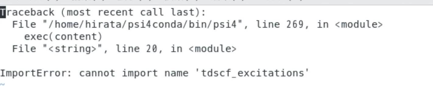 Is TD-DFT supported on v1.2.1 ? · Issue #2071 · psi4/psi4 · GitHub