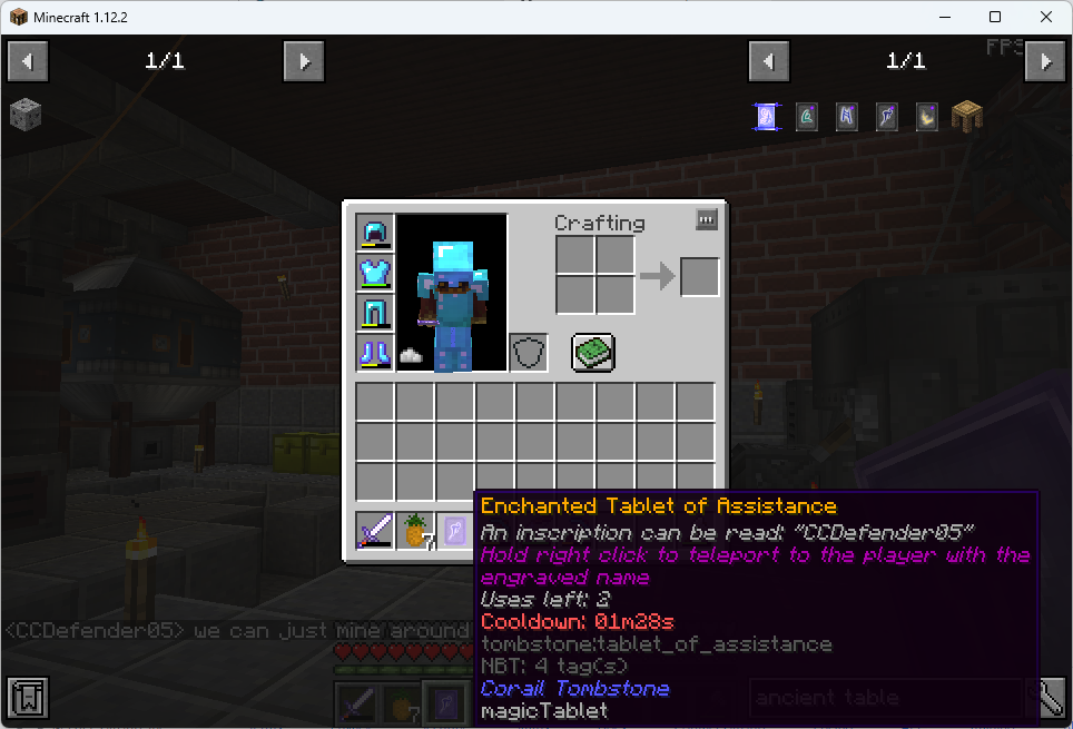 Tablet of Assistance teleports wrong player to each other · Issue #106 · Corail31/tombstone_lite ...