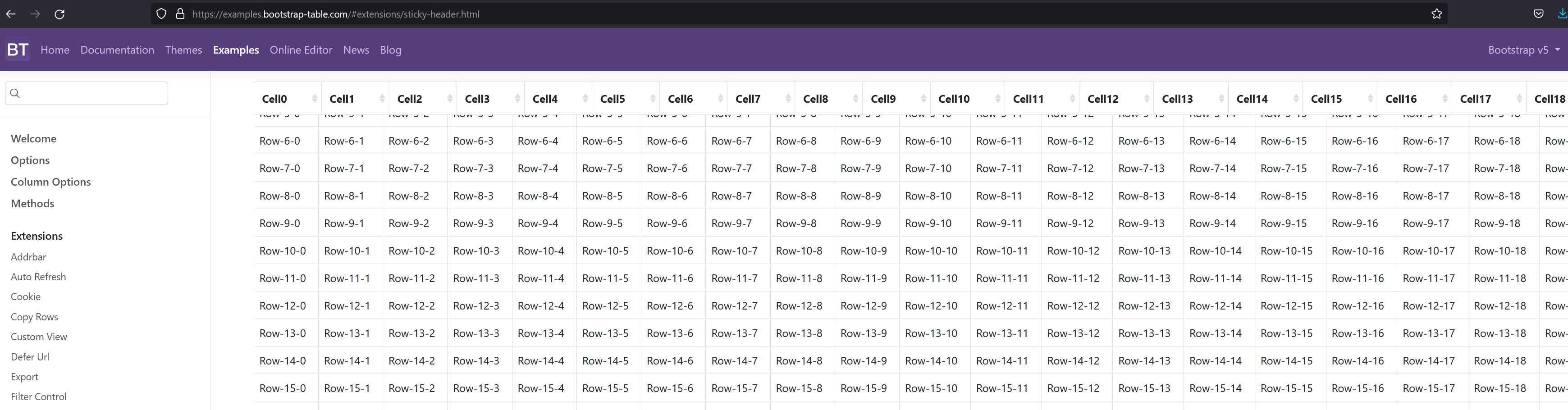 Table headers are not aligned with its content. · Issue #6006 · wenzhixin/bootstrap-table · GitHub