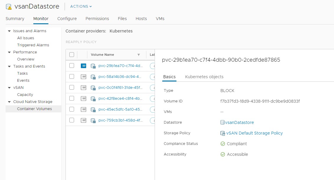 how to remove the orphan volume under the CNS UI -> Datacenter → ...