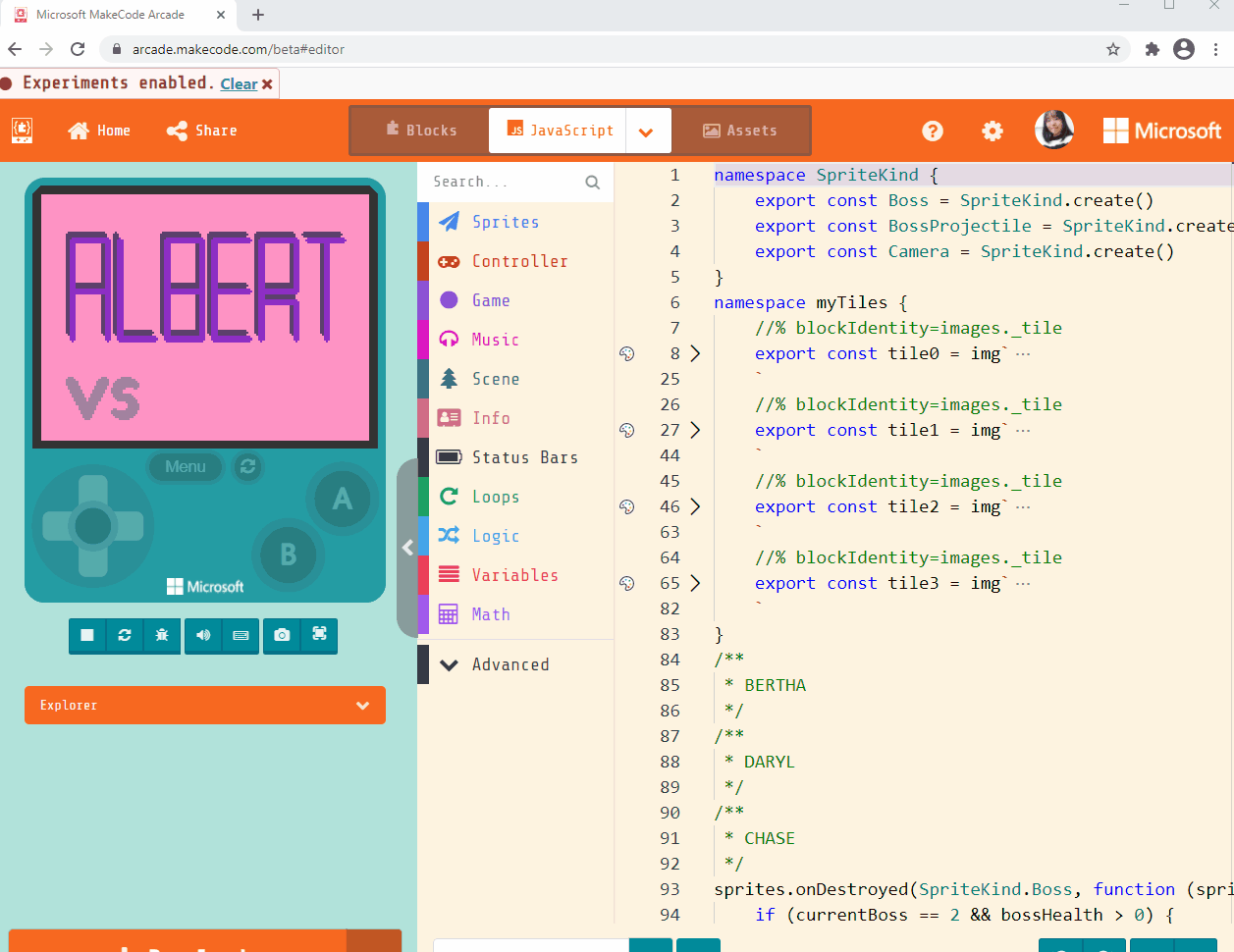 "Boss Rush": Switch to Block editor failed · Issue #3261 · microsoft/pxt-arcade · GitHub