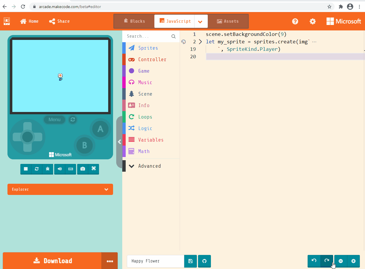Python: No intellisense when typing my_sprite. · Issue #3379 · microsoft/pxt-arcade · GitHub