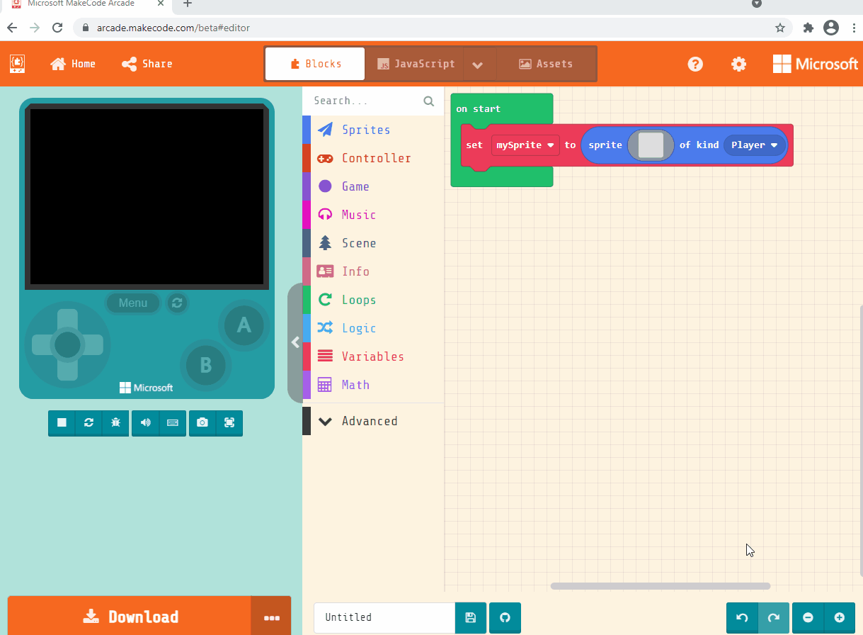 The image of sprite disappears after clicking undo and redo · Issue #3406 · microsoft/pxt-arcade ...
