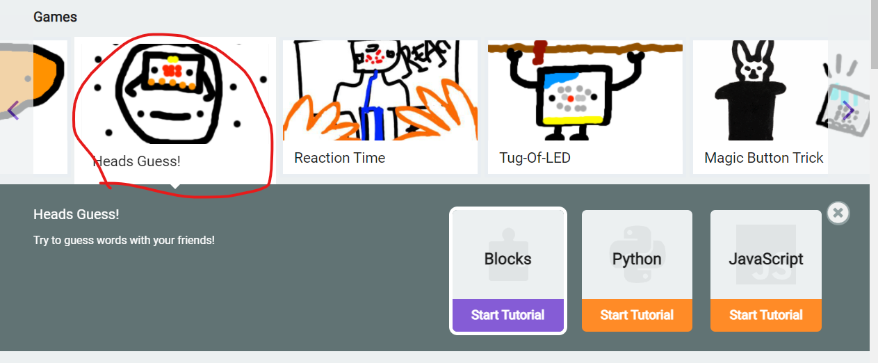 Need to add a "play video lesson" option for tutorial "Head Guess ...