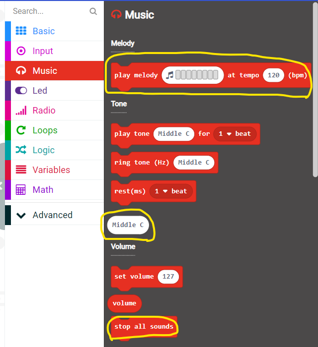 No Help Doc For Some Blocks In Music · Issue 4073 · Microsoftpxt Microbit · Github