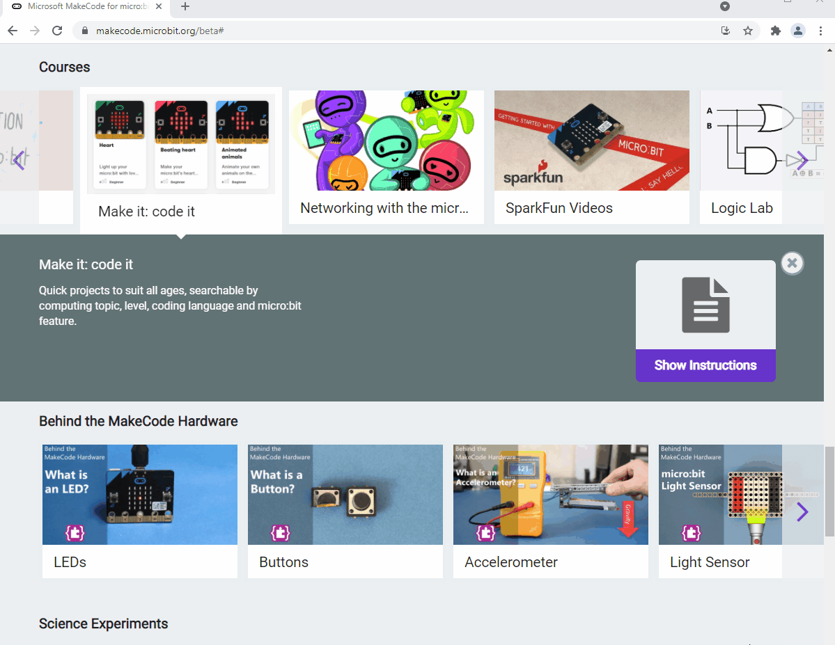 Both "Make it: code it" and "Networking with the micro:bit" jump to the same link · Issue #4192 ...
