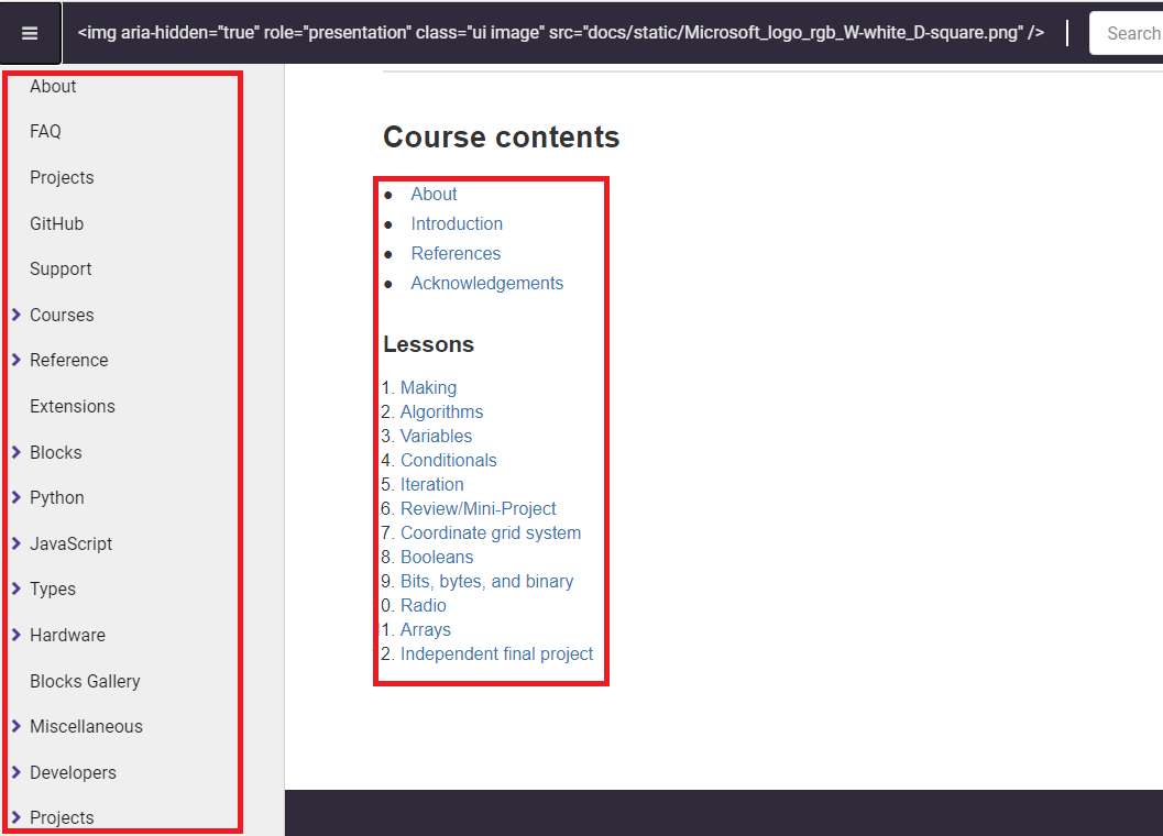 Microbit offline app : Side catalog is wrong for Intro to CS Online · Issue #4236 · microsoft ...