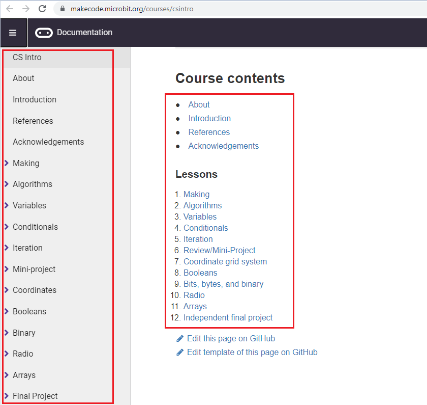 Microbit offline app : Side catalog is wrong for Intro to CS Online · Issue #4236 · microsoft ...