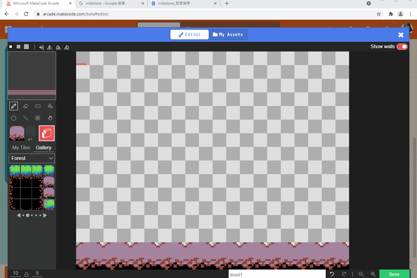 Can't draw walls in editor · Issue #3909 · microsoft/pxt-arcade · GitHub