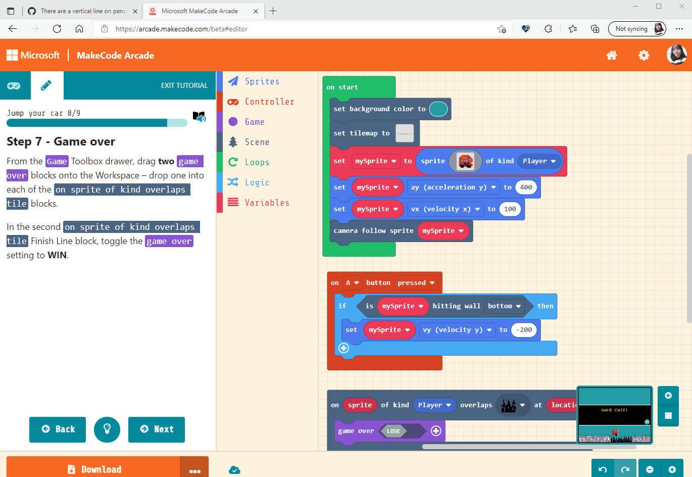 Multipart Tutorials: "Ok" button doesn't take effect · Issue #3960 · microsoft/pxt-arcade · GitHub