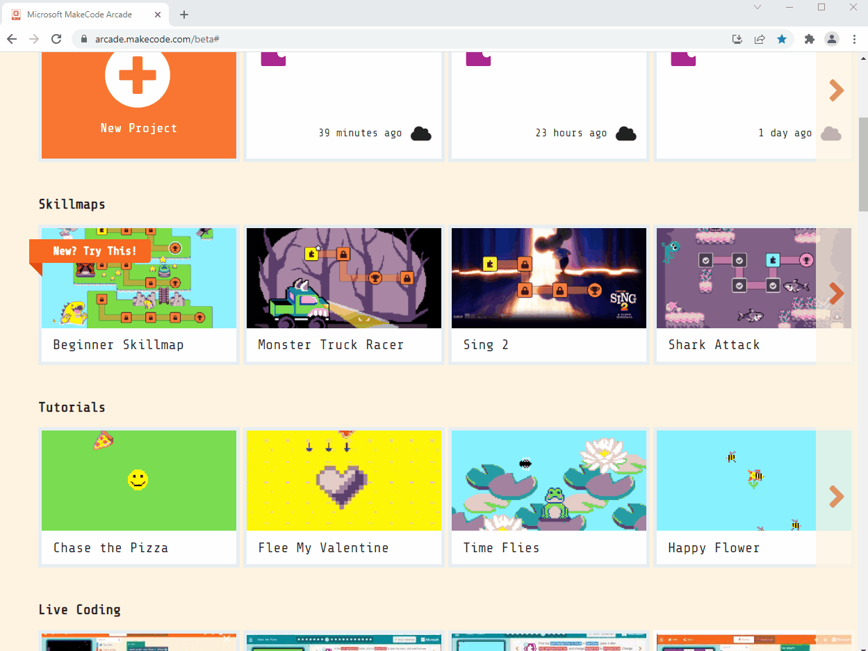 Sing 2 skillmap: Every tutorial is locked · Issue #4661 · microsoft/pxt-arcade · GitHub