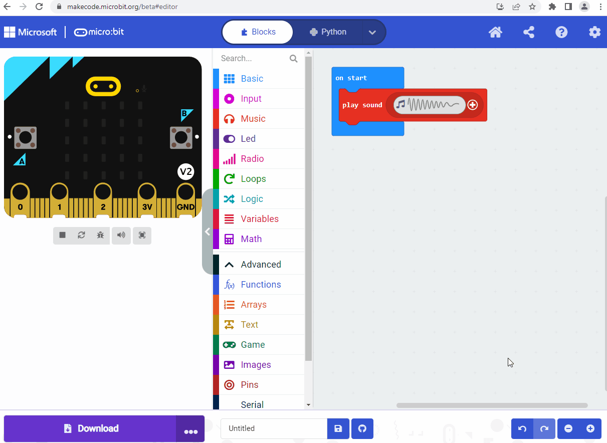 No help page for block "play sound effect" · Issue #4516 · microsoft/pxt-microbit · GitHub