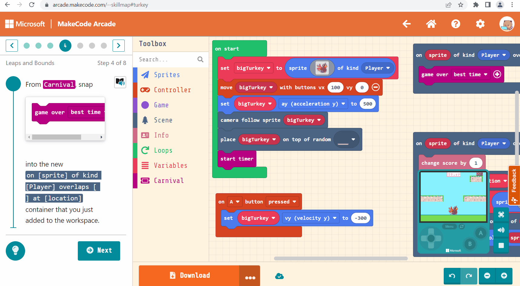 Lack the help doc for Carnival block · Issue #5380 · microsoft/pxt-arcade · GitHub