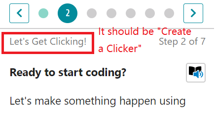 Title of "Create a Clicker" in tutorial becomes "Let's Get Clicking" · Issue #5645 · microsoft ...