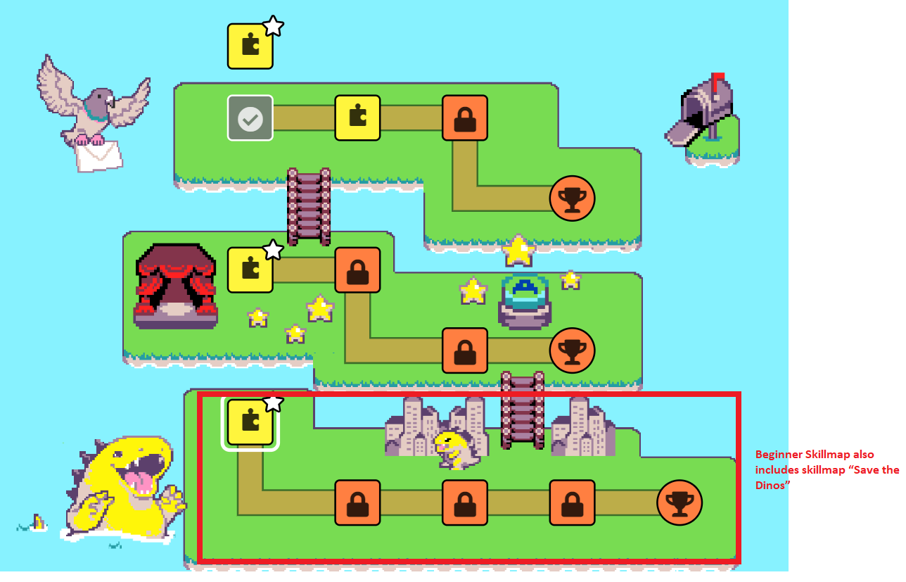 Duplicate skillmap "Save the Dinos" in Beginner Skillmap · Issue #5917 · microsoft/pxt-arcade ...
