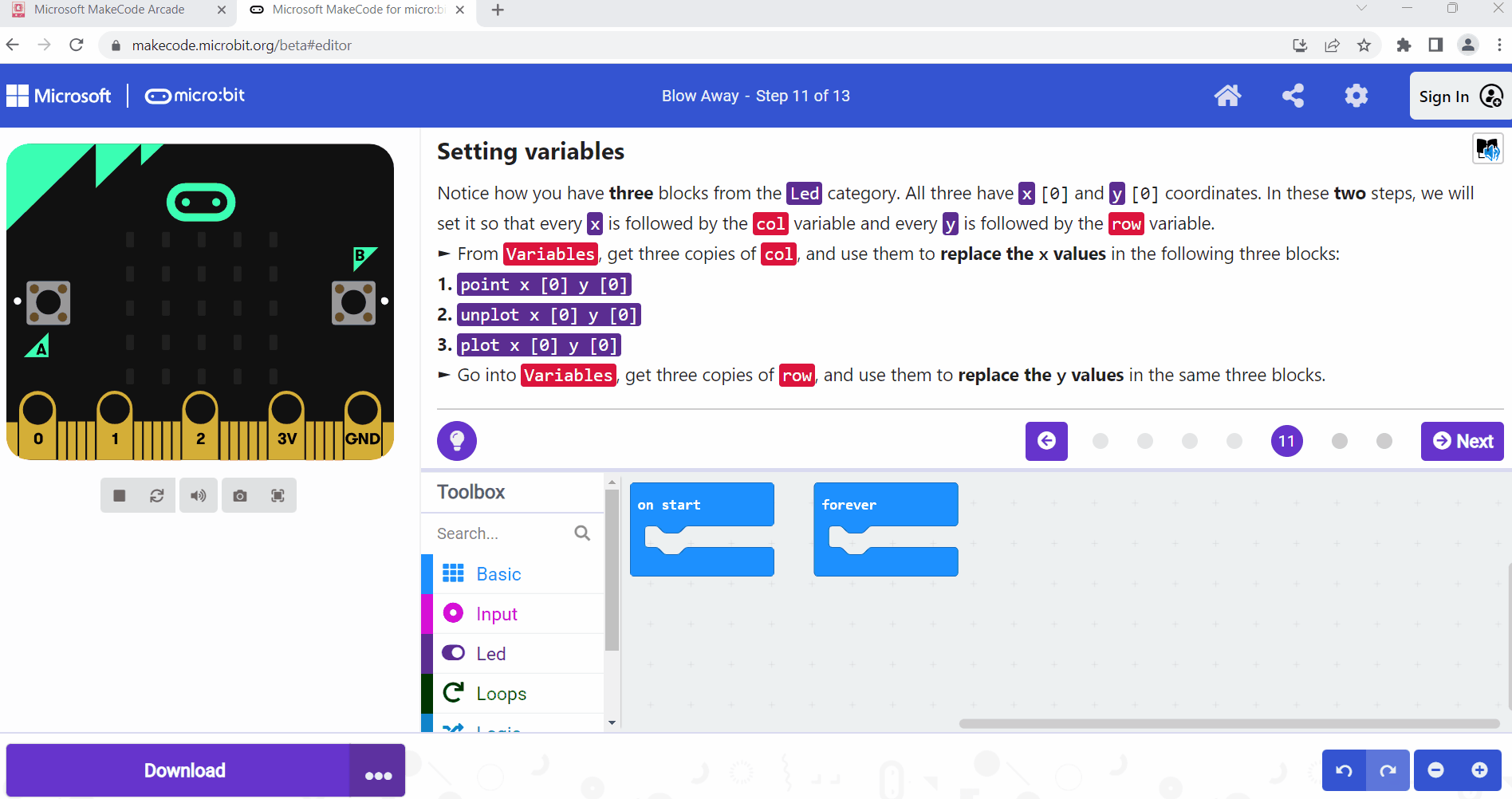 Hint shows crashed after dragging tutorial content downwards · Issue #5245 · microsoft/pxt ...