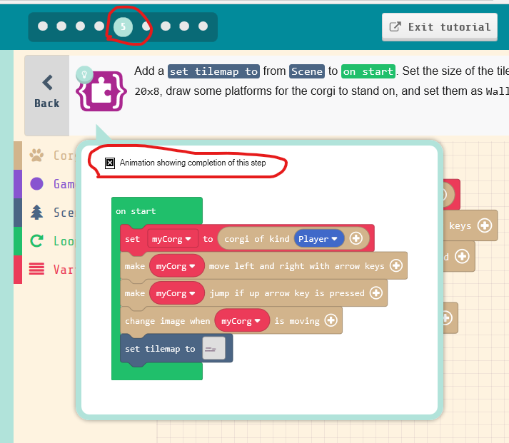 Animation about showing completion of step 5 doesn't load successfully ...